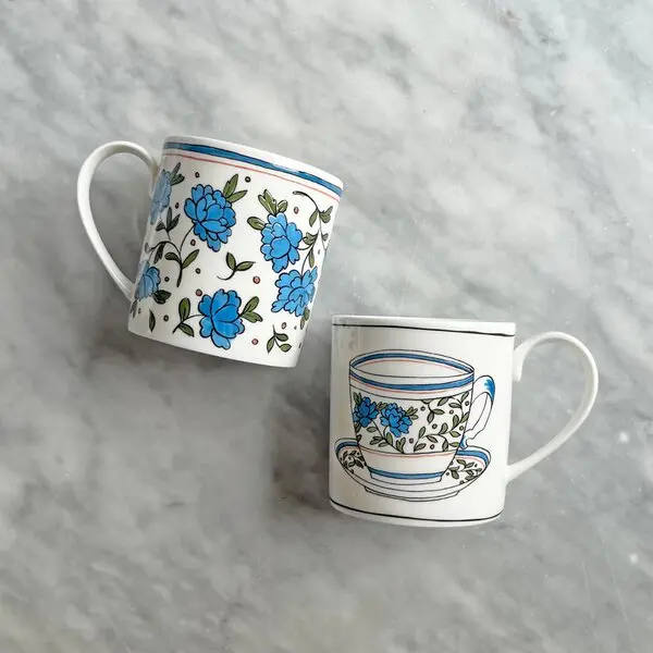 Twig New York H. Bachelor Button Mug - Multi