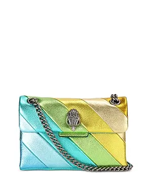 Kurt Geiger Kensington Mini Metallic Leather Handbag