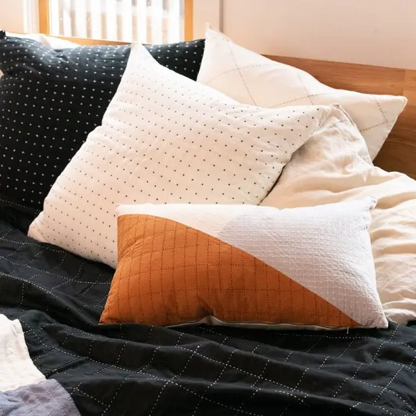 ANCHAL Naari Colorblocked Lumbar Pillow