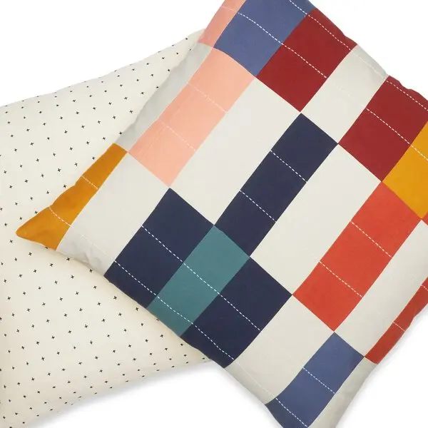 ANCHAL Check Throw Pillow