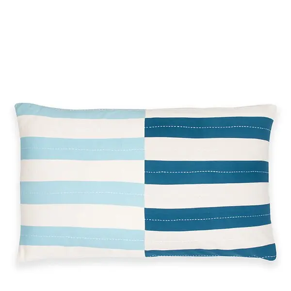 ANCHAL Offset Lumbar Pillow - Blue