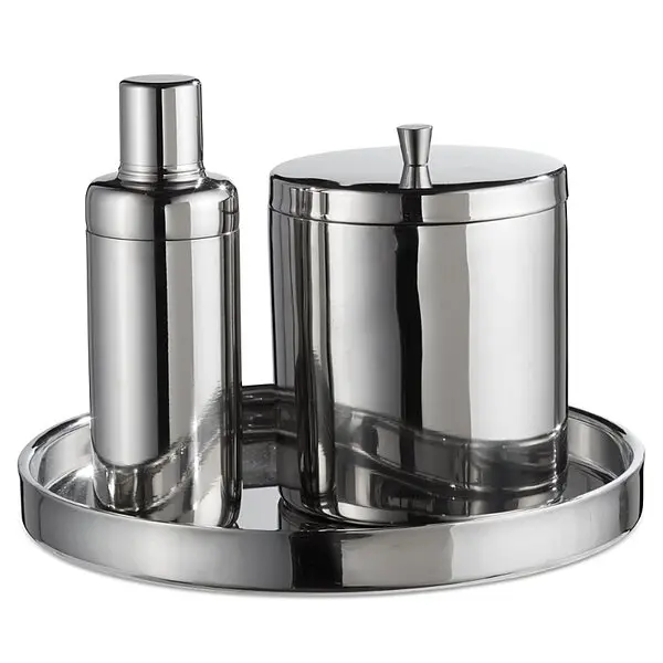 ROSELLI 3-piece Deco Bar Set - Silver