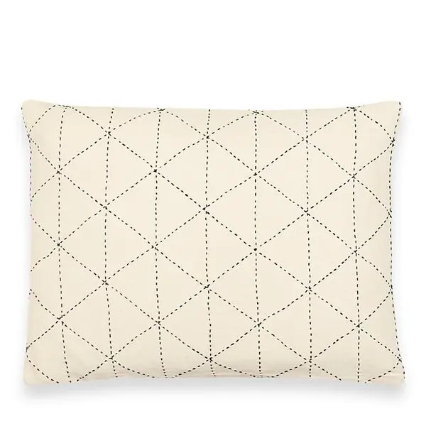 ANCHAL Small Graph Throw Pillow - White