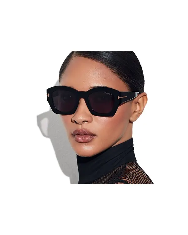TOM FORD Geometric Sunglasses, 52mm