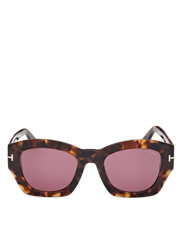 TOM FORD Geometric Sunglasses, 52mm