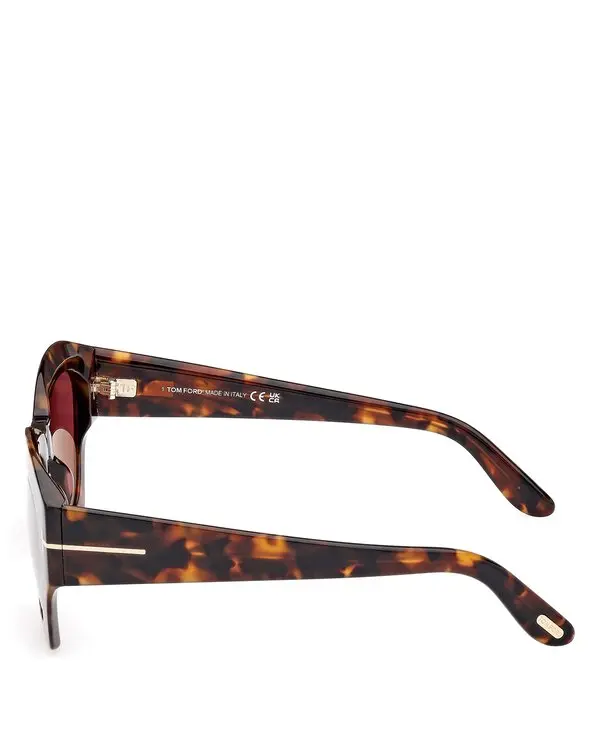 TOM FORD Geometric Sunglasses, 52mm