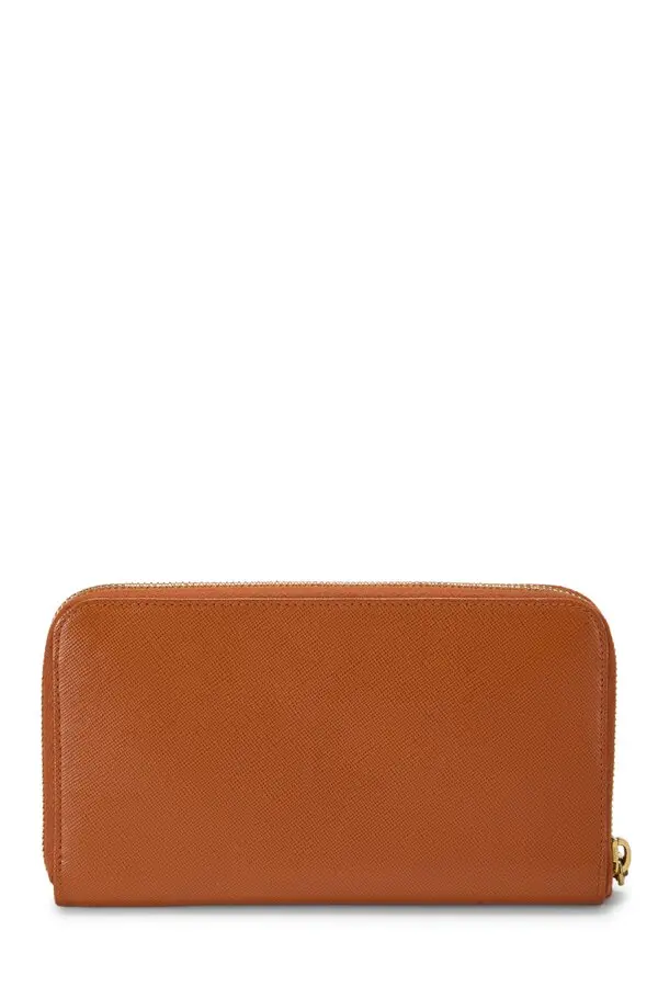 Prada Saffiano Zip Around Wallet