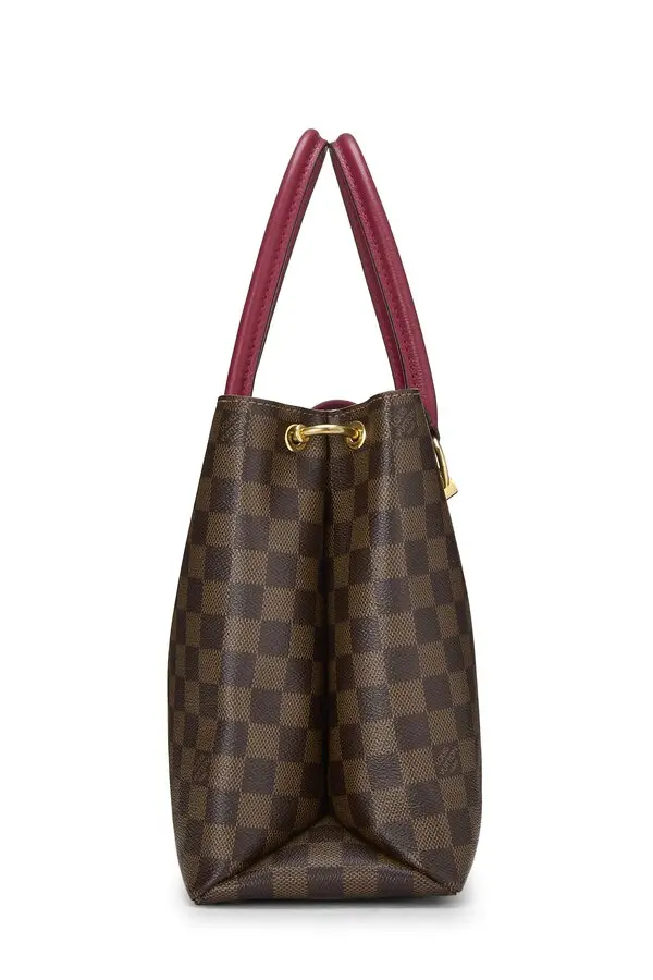 LOUIS VUITTON Damier Ebene Riverside Tote - Brown