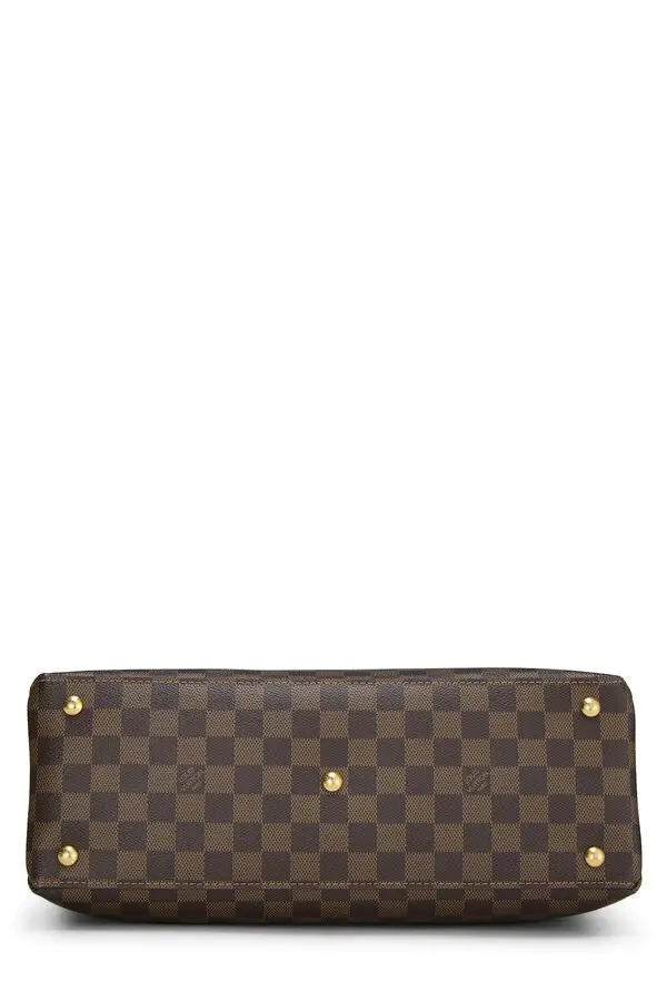 LOUIS VUITTON Damier Ebene Riverside Tote - Brown