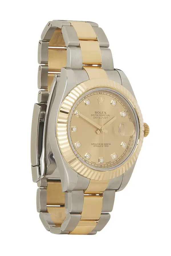 Rolex 18k Yellow & Diamond Jubilee Datejust 41mm - Gold