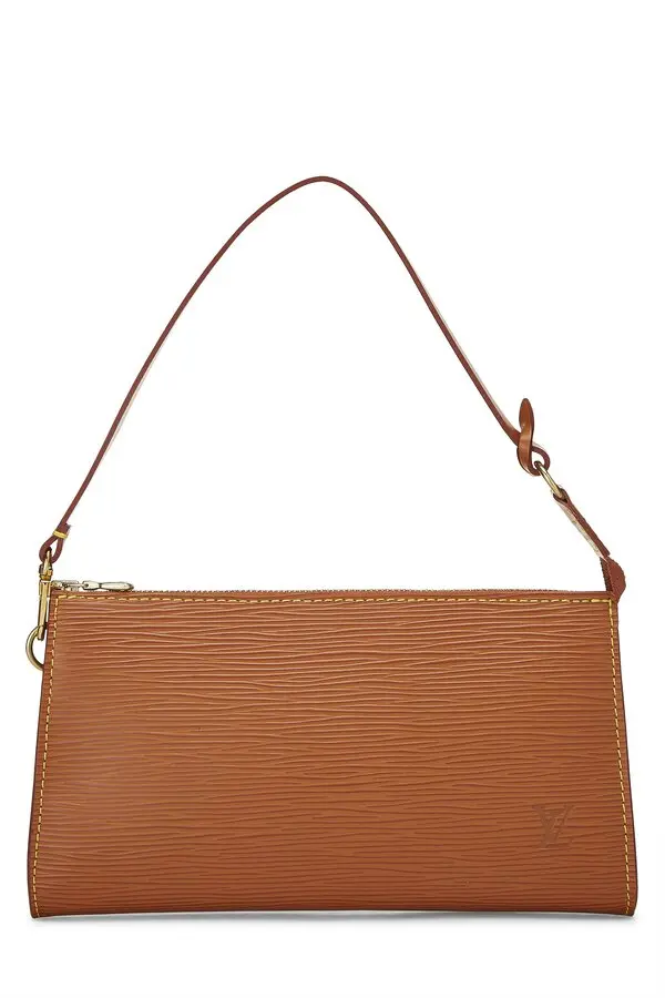 LOUIS VUITTON Cipango Gold Epi Pochette Accessoires - Brown