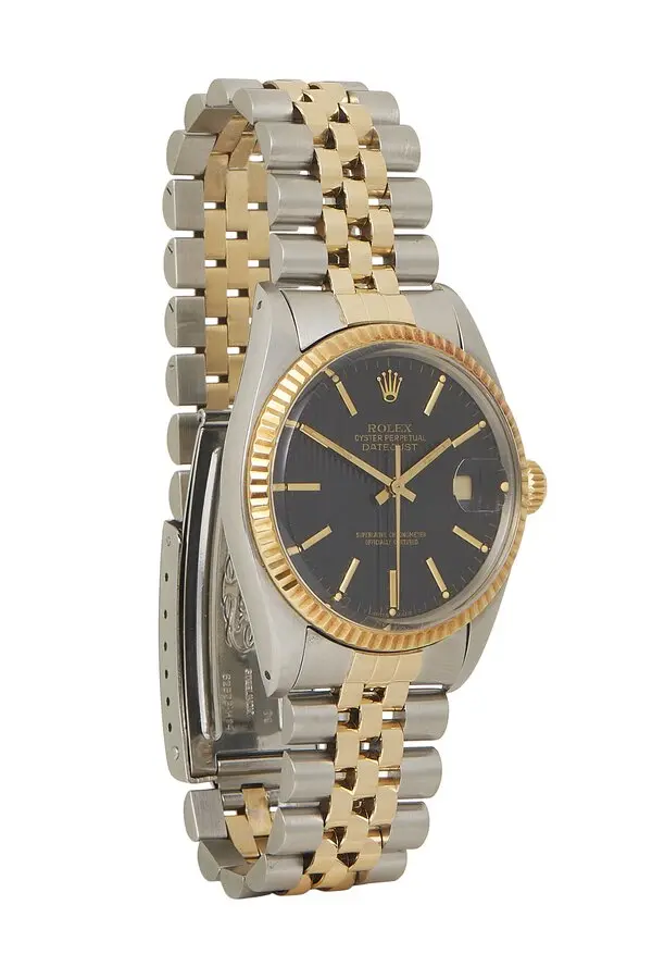 Rolex Stainless Steel & 18k Gold Tapestry Datejust 16013 - Multi