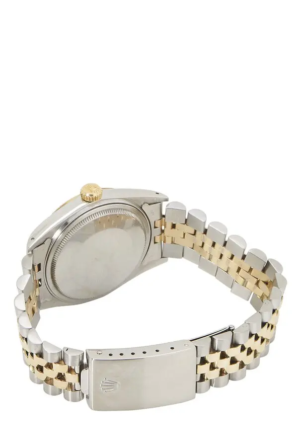 Rolex Stainless Steel & 18k Gold Tapestry Datejust 16013