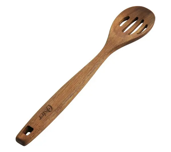 OSTER Acacia Wood Slotted Spoon Cooking Utensil - One-color
