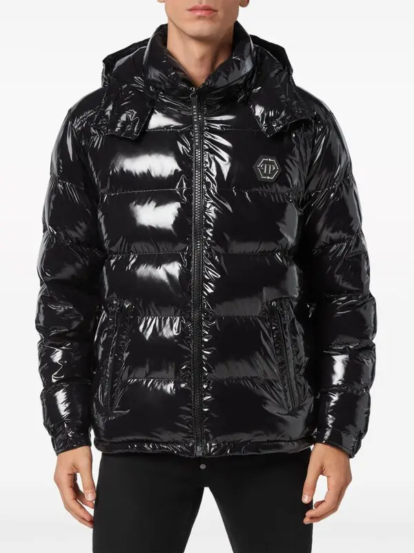 Philipp Plein Hexagon Logo-plaque Padded Jacket
