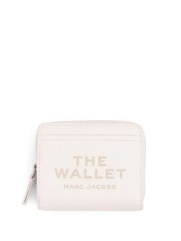 Marc Jacobs The Leather Mini Compact Wallet - White