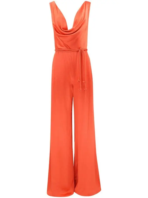 Alexis Sare Cowl-neck Jumpsuit - Orange