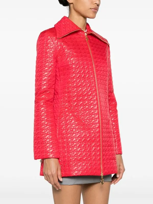PATOU Monogram-quilted Shell Jacket - Red