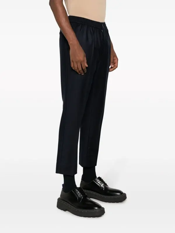 Ami Cropped Tailored Trousers - Blue