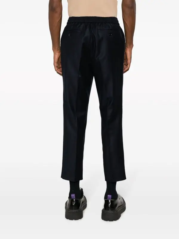 Ami Cropped Tailored Trousers - Blue