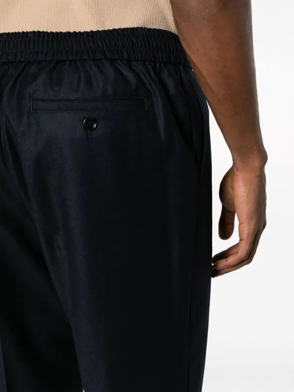 Ami Cropped Tailored Trousers - Blue