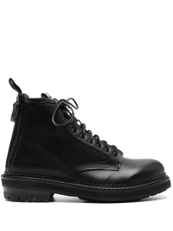 BUTTERO® Cargo Leather Boots - Black