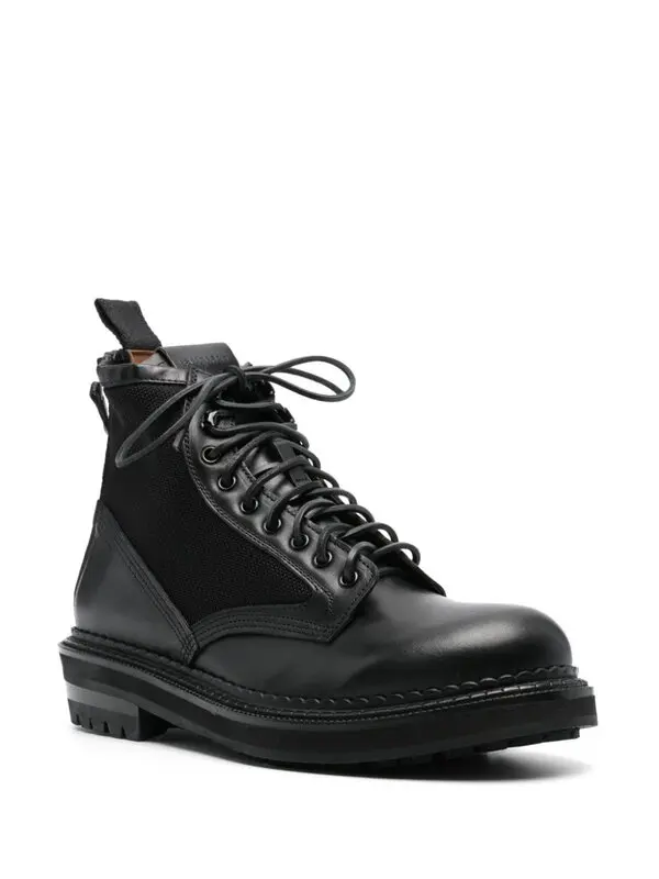 BUTTERO® Cargo Leather Boots - Black