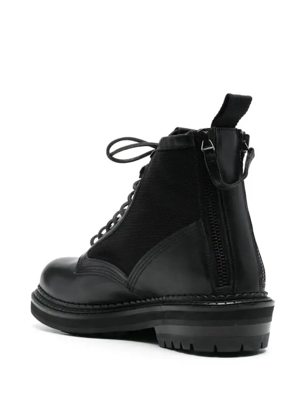 BUTTERO® Cargo Leather Boots - Black