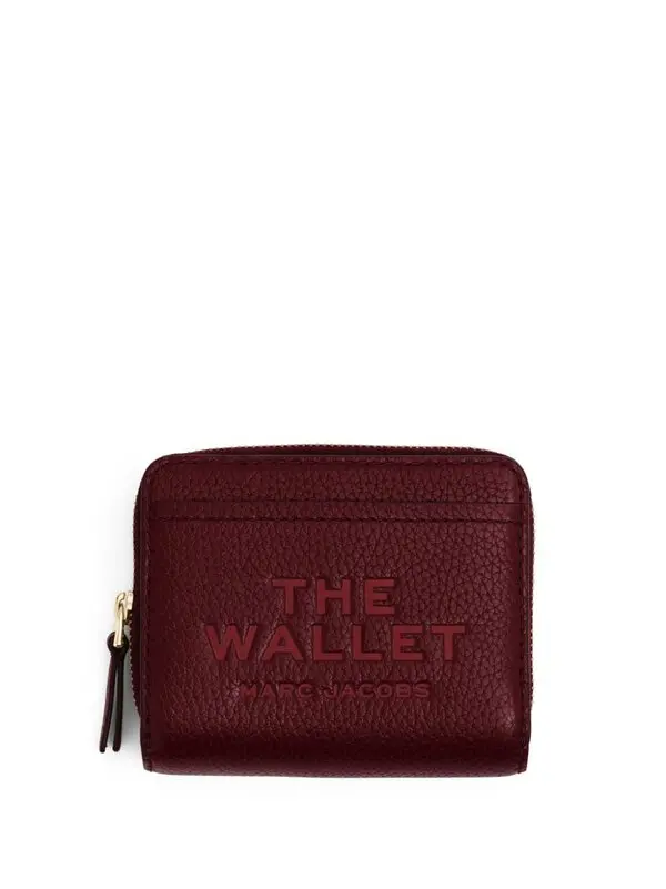 Marc Jacobs The Leather Mini Compact Wallet - Red