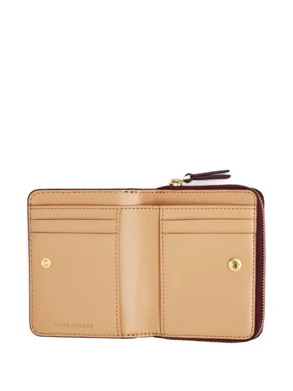 Marc Jacobs The Leather Mini Compact Wallet - Red