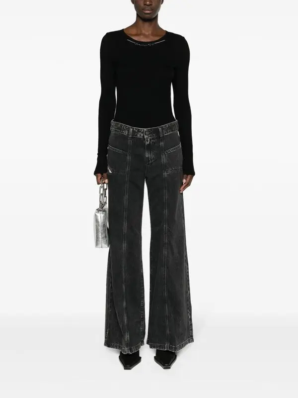 DIESEL® T-matic Chain Embellished Long Sleeve T-shirt