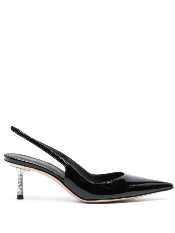 LE SILLA Bella 45mm Patent Leather Slingback Pumps
