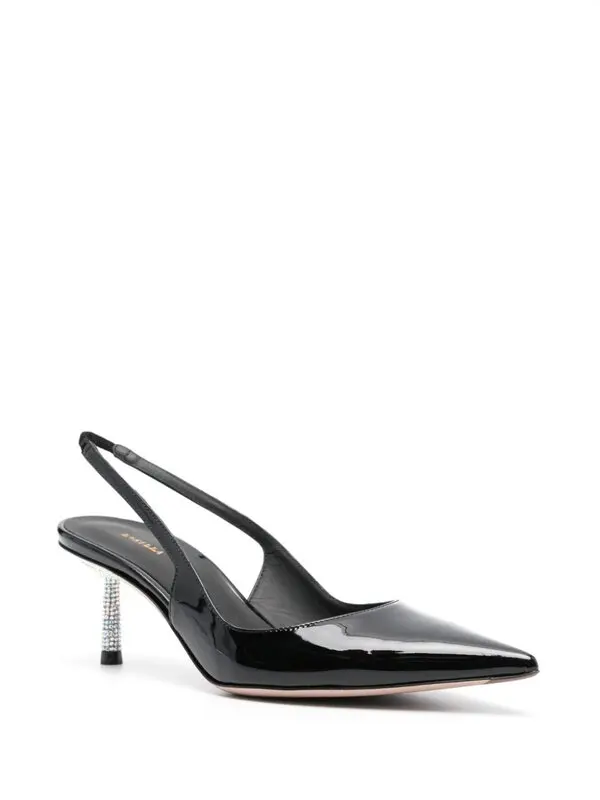 LE SILLA Bella 45mm Patent Leather Slingback Pumps
