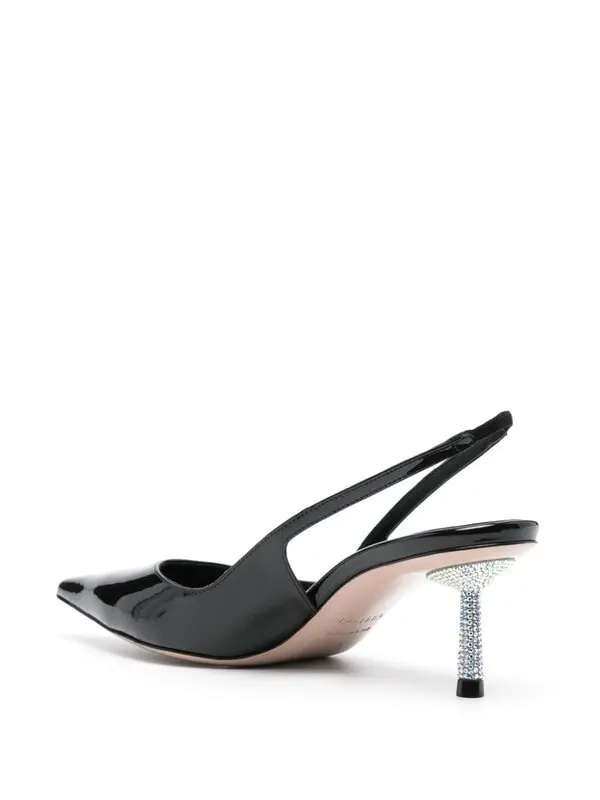 LE SILLA Bella 45mm Patent Leather Slingback Pumps