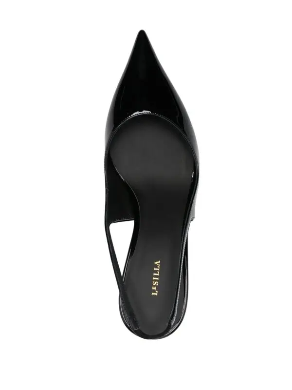 LE SILLA Bella 45mm Patent Leather Slingback Pumps
