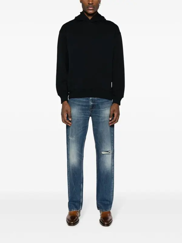 Emporio Armani Logo-patch Cotton Hoodie
