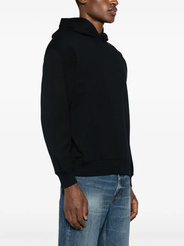 Emporio Armani Logo-patch Cotton Hoodie