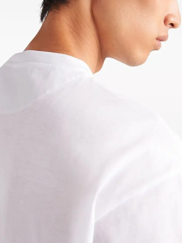 Prada Re-nylon Triangle-logo T-shirt