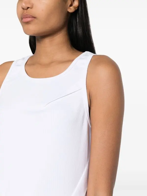 Gauchère Round-neck Tank Top - White