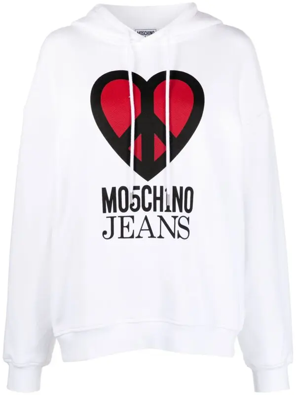 Moschino Graphic-print Hoodie - White
