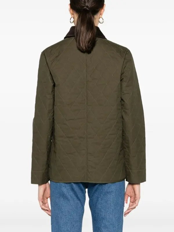 SPORTY & RICH Connecticut Quilted Cotton Jacket - Green