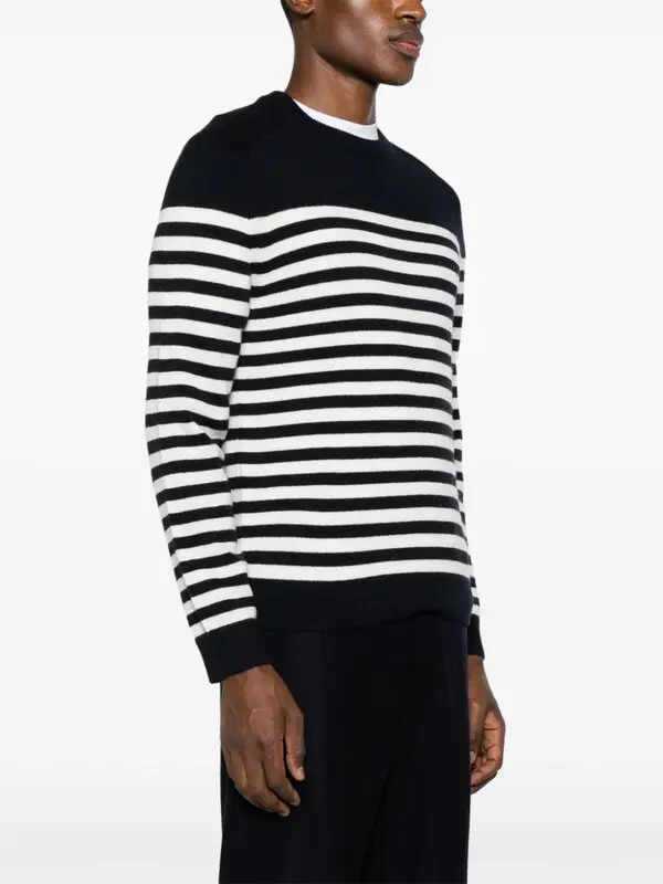 Theory Latho Striped Jumper - Blue