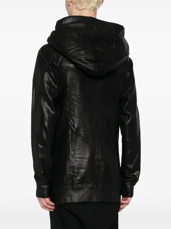JULIUS Off-centre Faux-leather Jacket