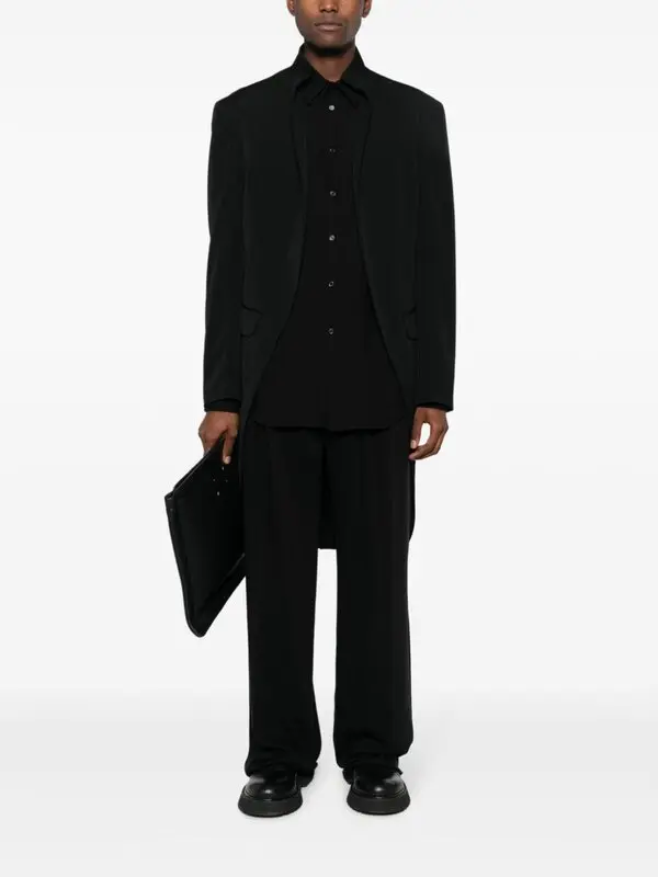 Yohji Yamamoto Asymmetric Wool Tailcoat