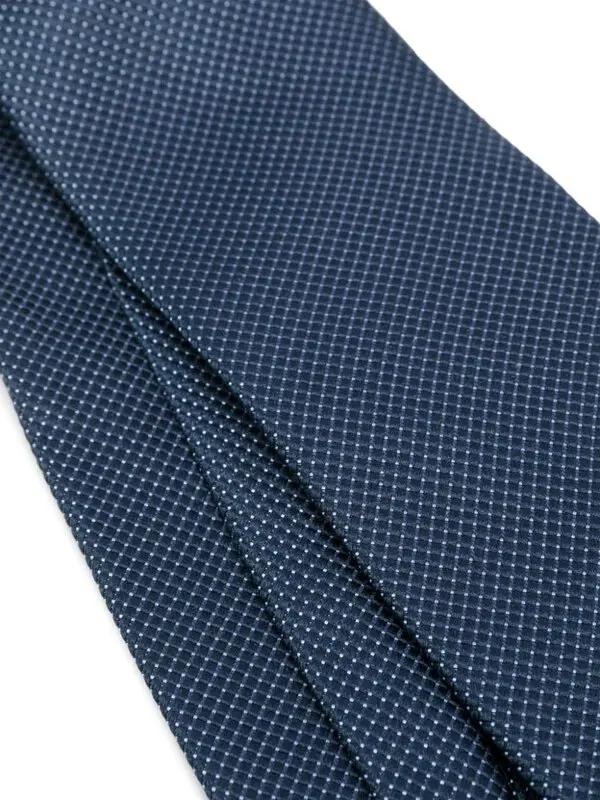 FURSAC Polka Dot-embroidered Neck Tie - Blue