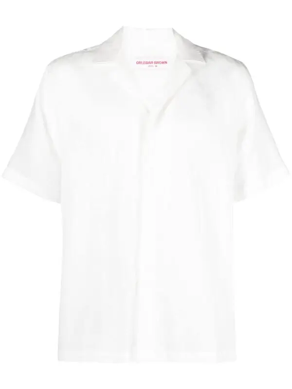 Orlebar Brown Maitan Short-sleeved Linen Shirt - White