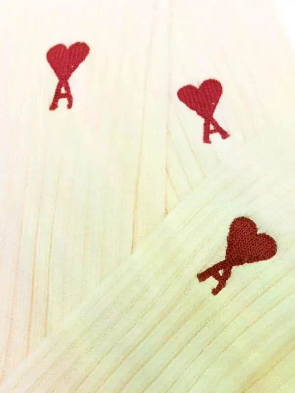 AMI Paris De Coeur Socks - Neutrals