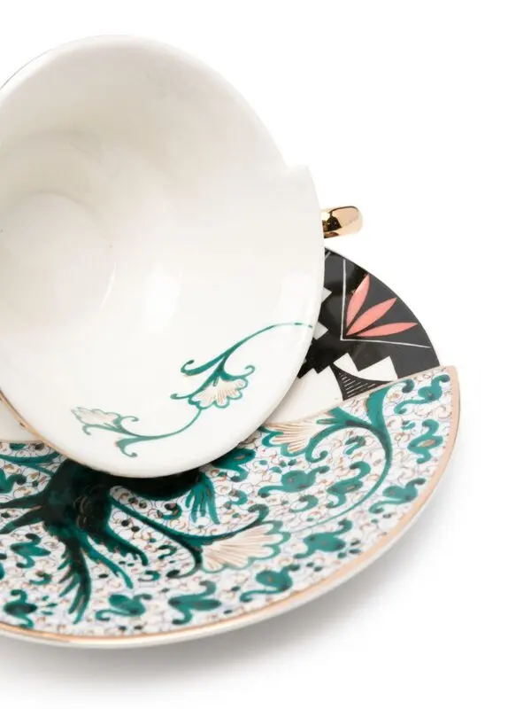 SELETTI Hybrid Aspero Ceramic Tea Cup Set