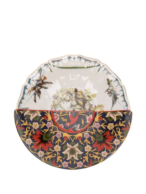 SELETTI Hybrid Kannauj Floral-print Tea Cup Set - Blue