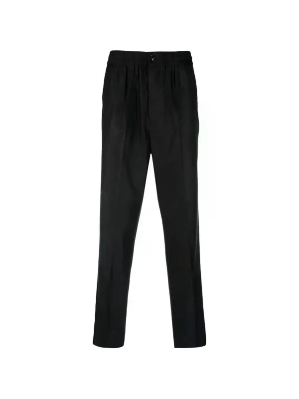 Ami Cropped Tailored Trousers - Black